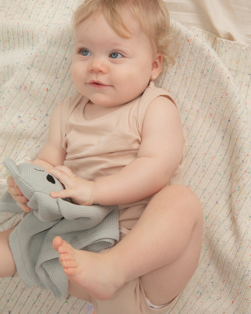 Knit Cuddle Blanket. KOALA - Fog – SUSUKOSHI™ ススコシ