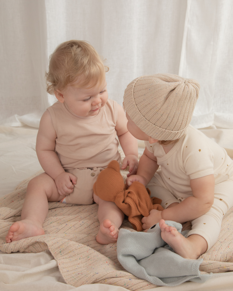 Knit Cuddle Blanket. TEDDY - Sunkissed – SUSUKOSHI™ ススコシ