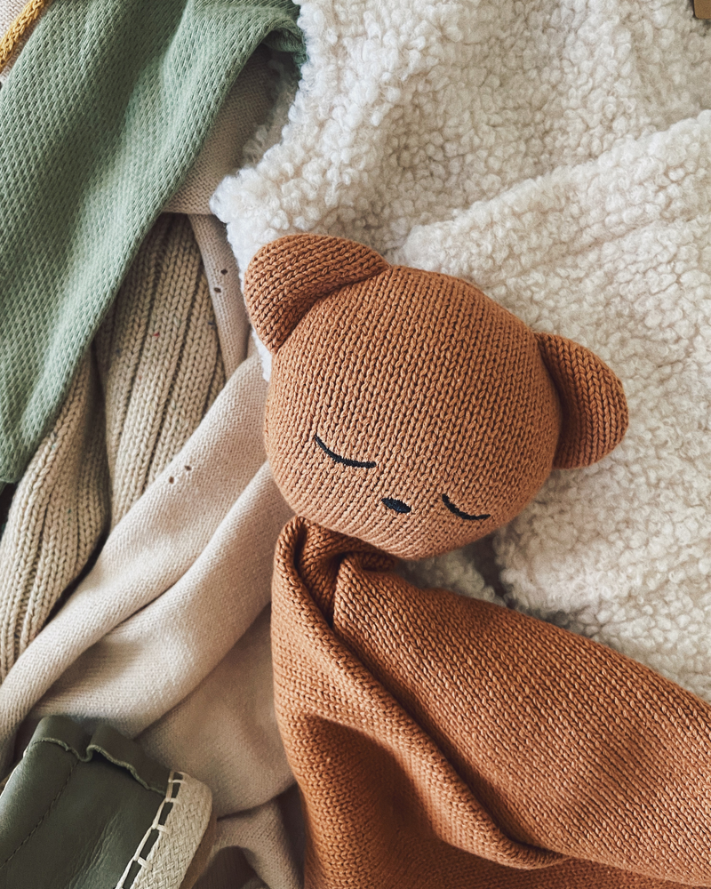 Knit Cuddle Blanket. TEDDY - Sunkissed – SUSUKOSHI™ ススコシ